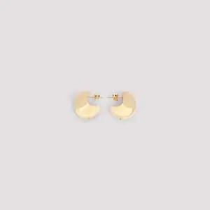 Bottega Veneta Disc Earrings - Silver