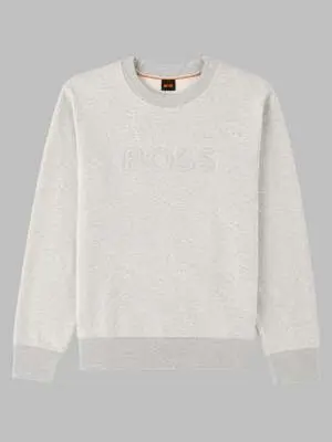 BOSS Felpa We_logo Relaxed Fit - Gray