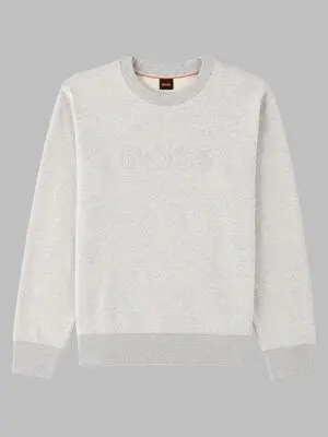 BOSS Felpa We_logo Relaxed Fit - Gray
