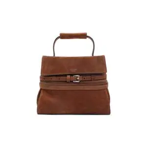Moschino Belted Top-handle Bag - Brown