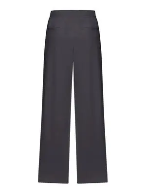 Brunello Cucinelli Wide Leg Trousers With Drawstring - Multicolor