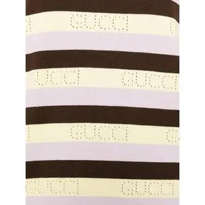 Gucci Striped Short Sleeve Top