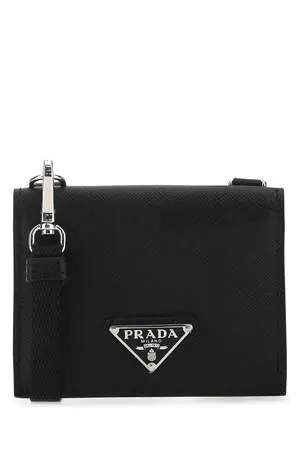 Prada Leather Cardholder - Black