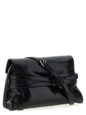 Moschino Tie Me Crossbody Bag - Black