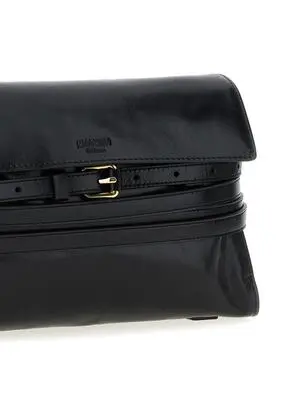 Moschino Tie Me Crossbody Bag - Black