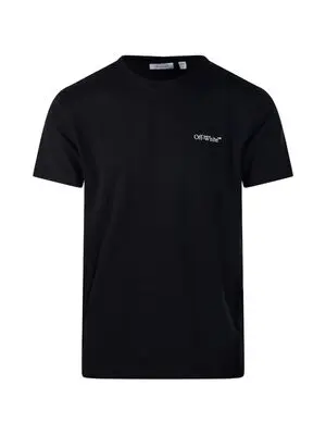 Off-White Metal Arrow Slim Fit Cotton T-shirt - Black