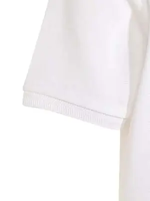 Moncler Polo In Cotone Piqué Con Patch Logato