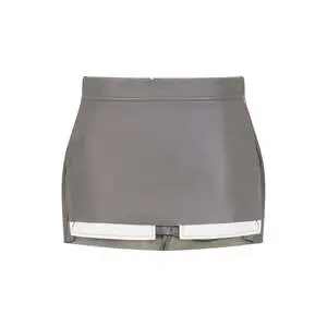Rick Owens Fog Cutoff Mini Skirt - Brown