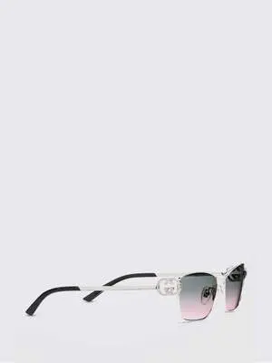 Gucci GUCCI Cat-Eye Metal Sunglasses Gray