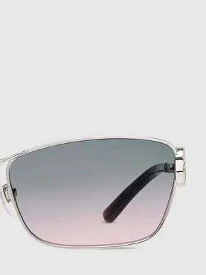Gucci Cat-eye Metal Sunglasses - Gray