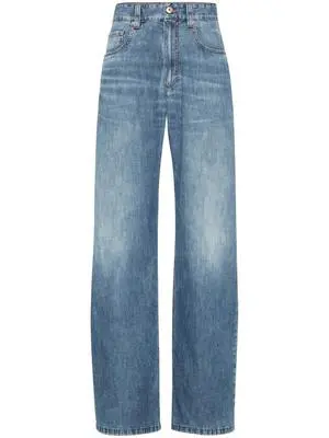 Brunello Cucinelli Lightweight Denim Contemporary Loose Jeans - Blue