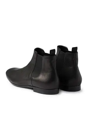 Prada Leather Chelsea Boots