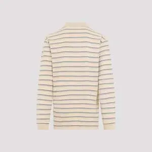 Prada Striped Piqué Polo