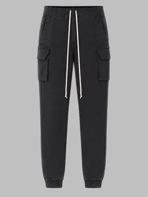 Rick Owens Jeans Cargo Mastodon Cut - Black