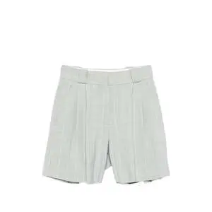 BLAZÉ MILANO Tailored Pinstriped Shorts - Blue