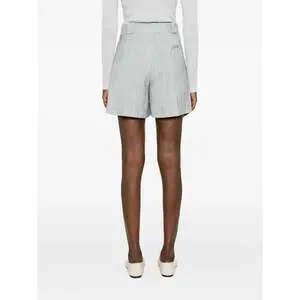 BLAZÉ MILANO Tailored Pinstriped Shorts - Blue