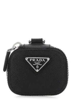 Prada Leather Air Pods Case - Black