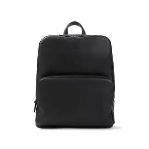 Brioni Zip Around Grained Leather Backpack - Black