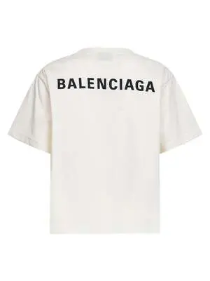 Balenciaga Cream Back T-shirt Medium Fit