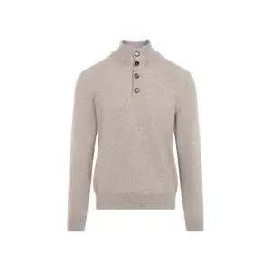Brioni Half-button Up Sweater - Multicolor