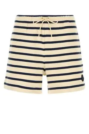 Moncler Embroidered Cotton Shorts
