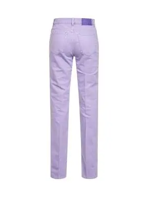 Chloé Lavender Fog Denim Straight Jeans - Multicolor