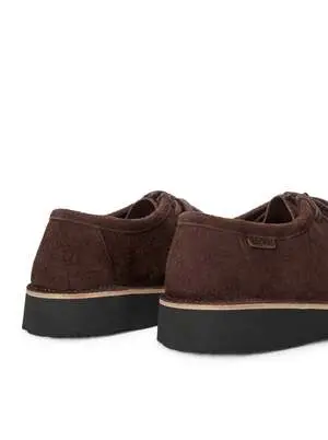 Loewe Suede Calfskin Lace-up Shoes - Brown