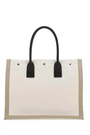 Saint Laurent Sand Canvas Big Rive Gauche Shopping Bag