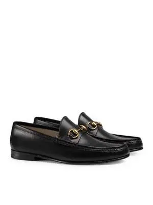 Gucci Horsebit Calf Leather Loafers - Black