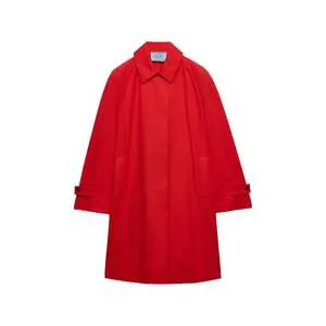 Prada Gabardine Trench Coat - Red
