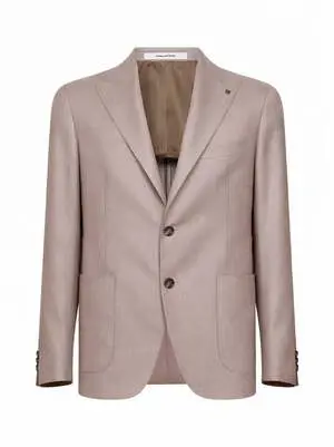 Tagliatore Dove Grey Virgin Wool Blend Single-breasted Montecarlo Blazer - Multicolor