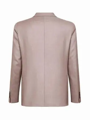 Tagliatore Dove Grey Virgin Wool Blend Single-breasted Montecarlo Blazer - Multicolor