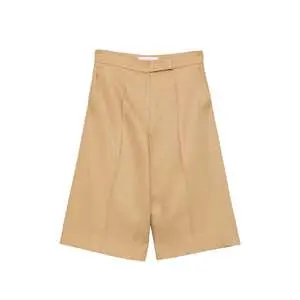 Max Mara Neutrals Shorts Tailored Shorts - Cream