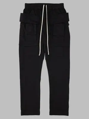 Rick Owens Pantalone Cargo Creatch - Black