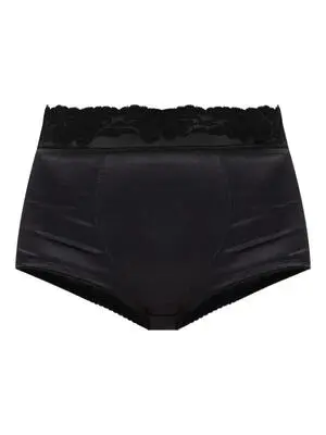 Dolce & Gabbana Tulle And Satin Briefs - Black