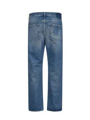 GOLDEN GOOSE Blue Denim Medium-wash Loose-fit Jeans