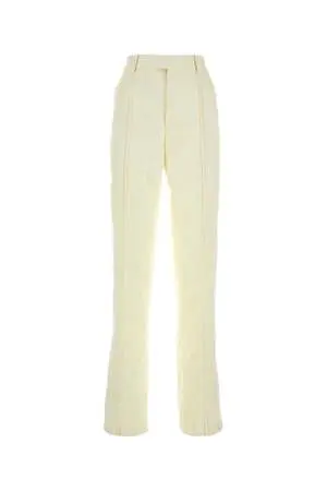 Bottega Veneta Cream Linen Pant - Yellow