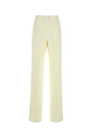 Bottega Veneta Cream Linen Pant