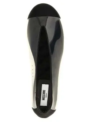 Moschino Pvc Ballet Flats - Black