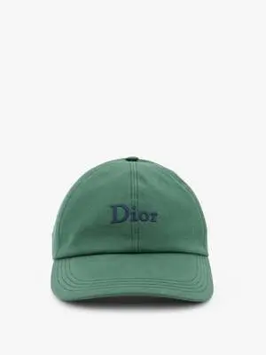 Dior Cotton Baseball Hat - Green