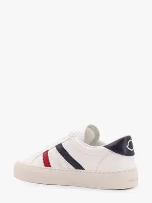 Moncler Monaco2 Leather Sneakers With Logo Print