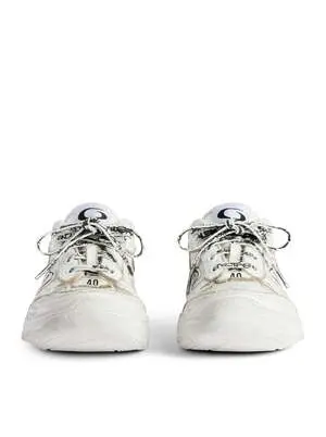 Balenciaga Hamptons Distressed Sneaker - Multicolor