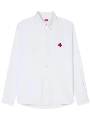 Kenzo Boke Flower Crest Casual Shirt - White
