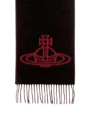 VIVIENNE WESTWOOD Double Face Wool Scarf