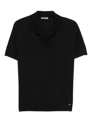 Herno Cotton Blend Jersey Polo - Black