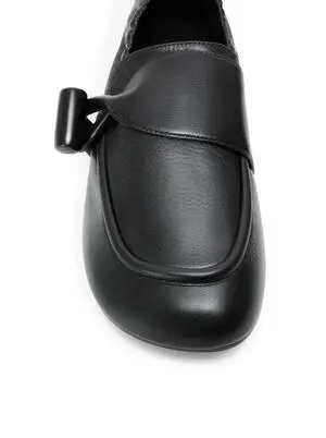 Loewe Toggle Moccasin In Smooth And Polished Calfskin - Black