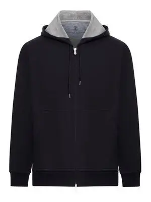Brunello Cucinelli Zip-up Hoodie - Black