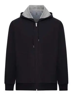 Brunello Cucinelli Zip-up Hoodie - Black