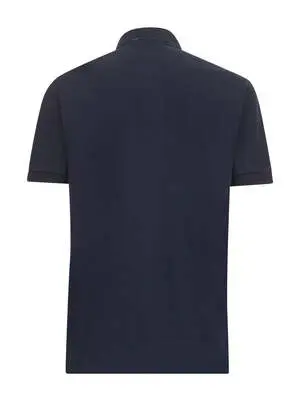 Etro Blue Cotton Piquet Polo Shirt