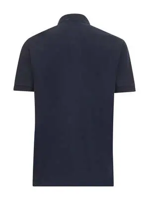Etro Blue Cotton Piquet Polo Shirt - Multicolor